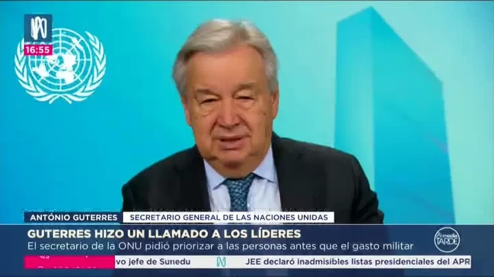 Secretario general de la ONU advierte caos global y pide priorizar paz ...