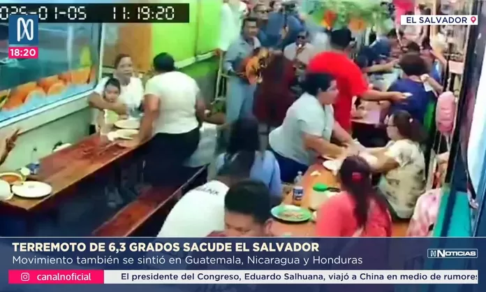 Sismo de magnitud 6,2 estremece El Salvador | Canal N