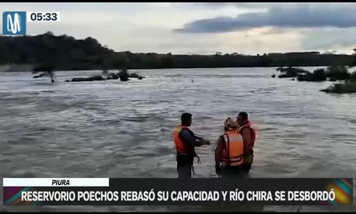 Piura: Reservorio Poechos rebasó su capacidad y río Chira se desbordó ...