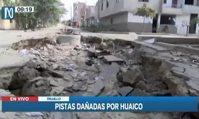 Trujillo: Pistas destruidas tras el paso de huaicos | Canal N Trujillo: Pistas destruidas tras el paso de huaicos | Canal N