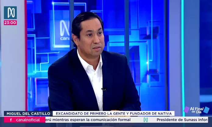 Miguel del Castillo: No he vulnerado la confianza del partido Primero ...