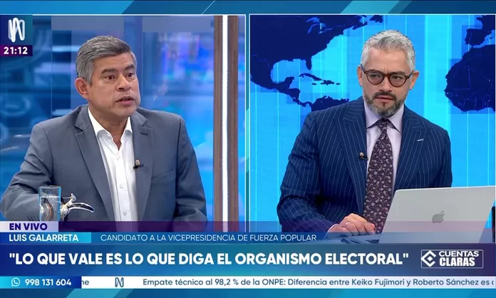 Luis Galarreta: Lo que vale es lo que diga el organismo electoral | Canal N