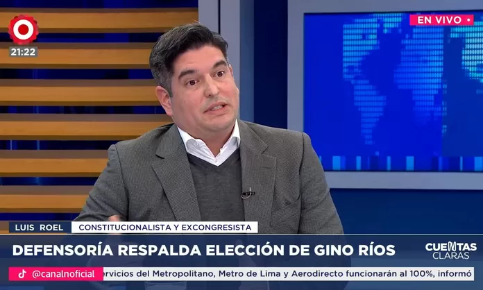 Luis Roel: La JNJ y el Congreso son los únicos que podrían vacar a Gino ...