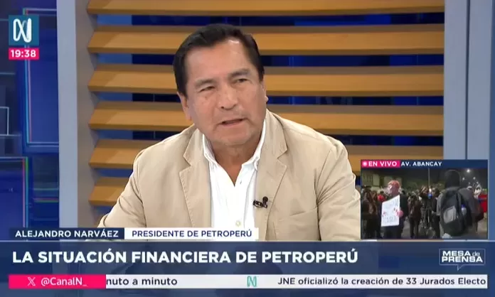 Alejandro Narváez, presidente de PetroPerú: “Las pérdidas acumuladas superan el 50.3 % del ...