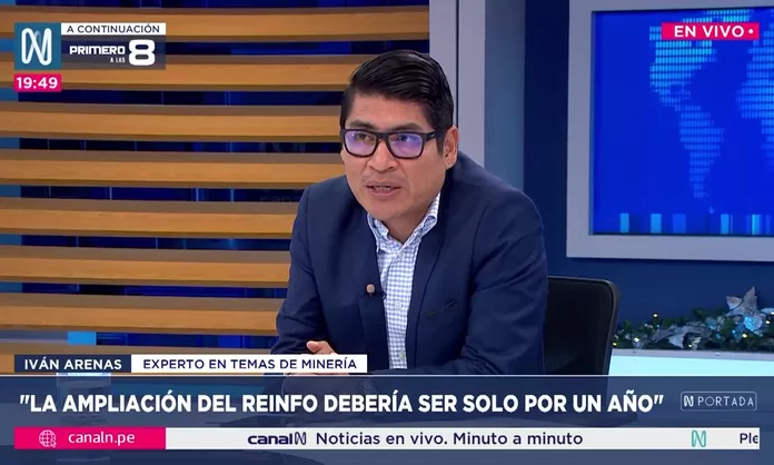 Iván Arenas: La ampliación del REINFO debería ser por un año | Canal N