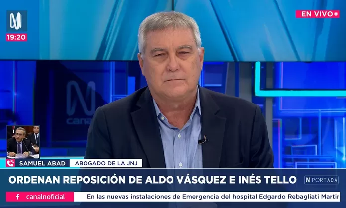 Ordenan reposición de Aldo Vásquez e Inés Tello en JNJ | Canal N