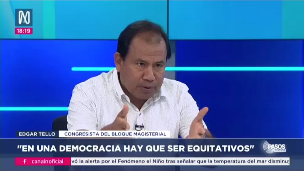Edgar Tello: En una democracia hay que ser equitativos | Canal N